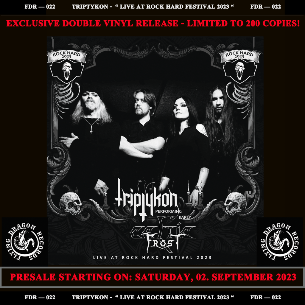 TRIPTYKON – Live at the Rock Hard Festival 2023 – PRESALE (Double 12 ...